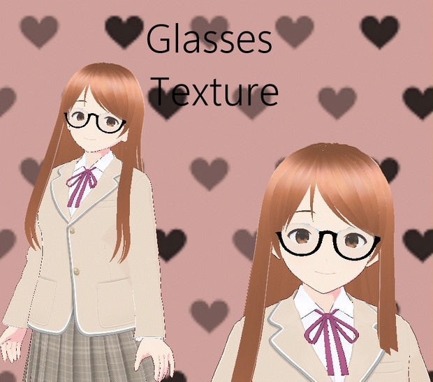 Free Glasses texture for VRoid stable - Darmangy - BOOTH