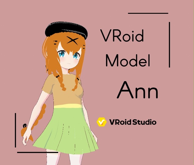 VRoid avatar sample #4 Vtuber model - Darmangy - BOOTH