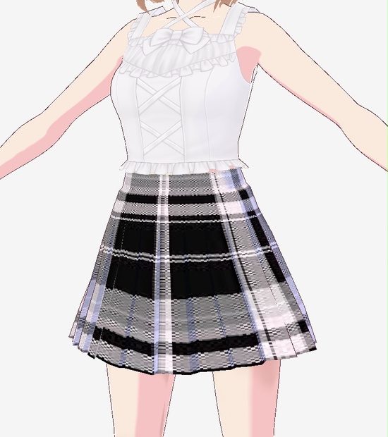 VRoid plaid skirt - Darmangy - BOOTH