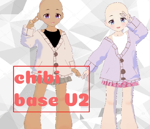 VRoid chibi bases .2 for VRoid - Darmangy - BOOTH