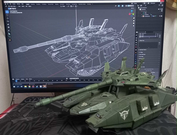 Magella Tank 3D (papercraft) - lynette-san - BOOTH
