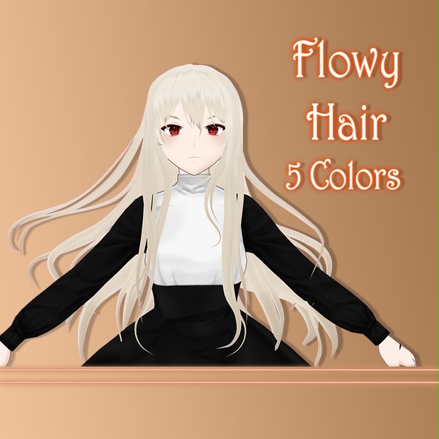 Flowy Hair || 流れるような髪 - Wishy - BOOTH