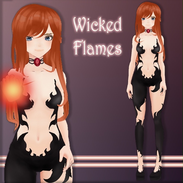 Wicked Flames || 邪悪な炎 ( Vroid Stable ) - Wishy - BOOTH