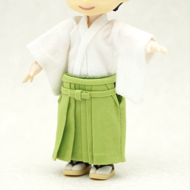 【袴 ライムグリーン】オビツ11サイズ･共用サイズ(身長調整サイズ対応可能) - いとゆら - BOOTH