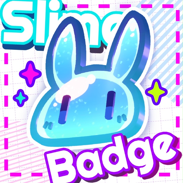 Slime Badge Hairpin - FoxBox - BOOTH