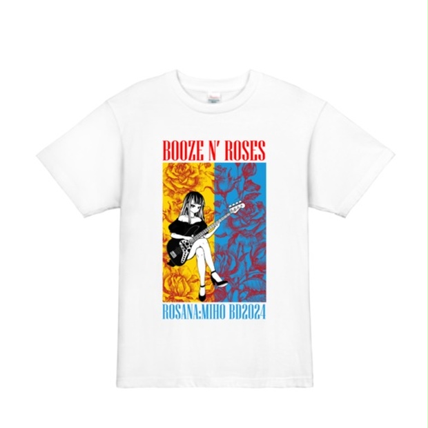 BOOZE N' ROSES2024 Tシャツ ホワイト - Rosana:miho Official Merchandise store ...