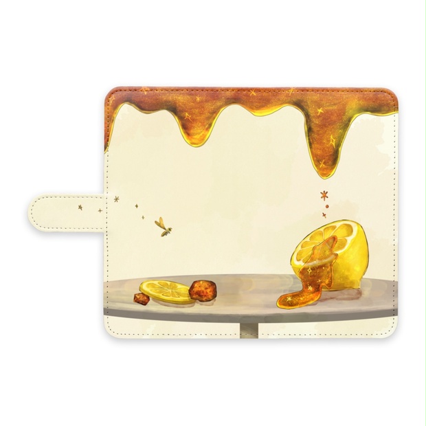 蜂蜜檸檬とミツバチ Androidスマホケース - peke-dot - BOOTH