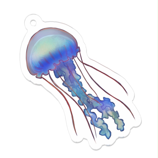 クラゲの海_クラゲAアクリルキーホルダー - peke-dot - BOOTH