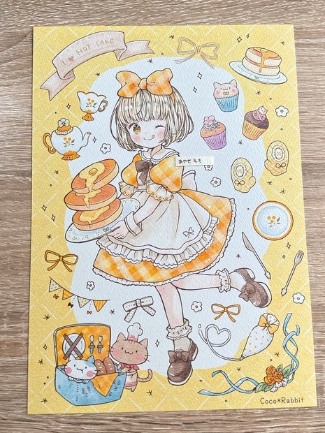 アートカード B5 カントリーなホットケーキちゃん - Coco*Rabbit - BOOTH