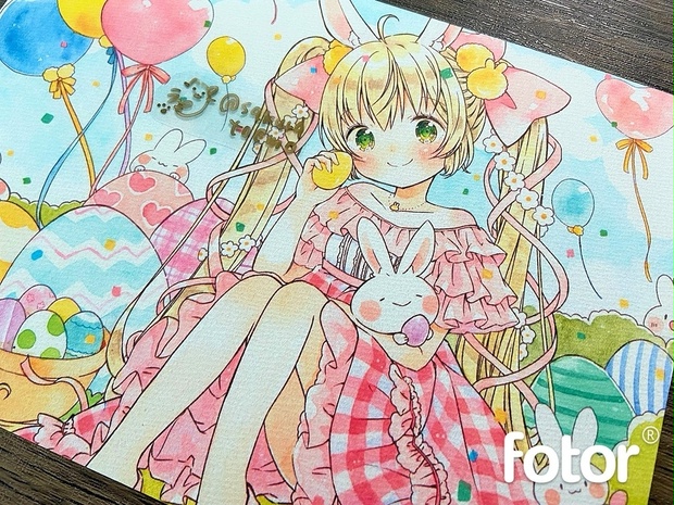 複製原画 B5 バルーンイースター2 - Coco*Rabbit - BOOTH