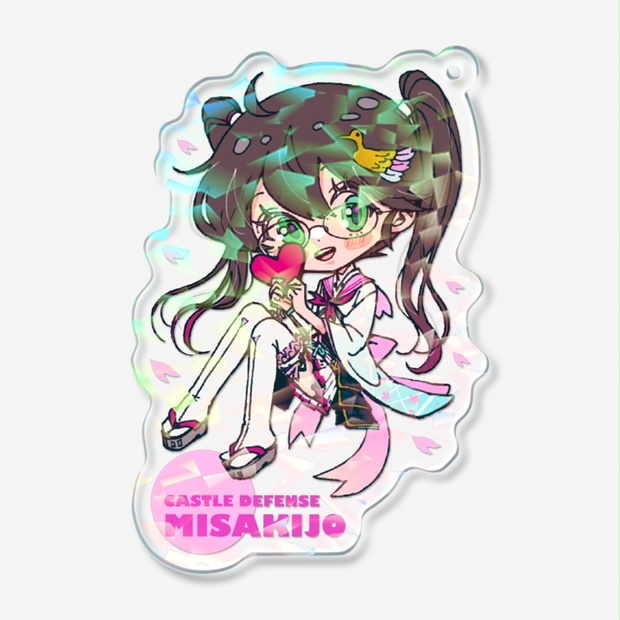 三崎城ちゃんアクリルキーホルダー - skiapodes - BOOTH