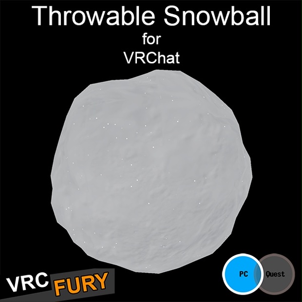 Throwable Snowball [VRChat] - TohruTheDragon - BOOTH