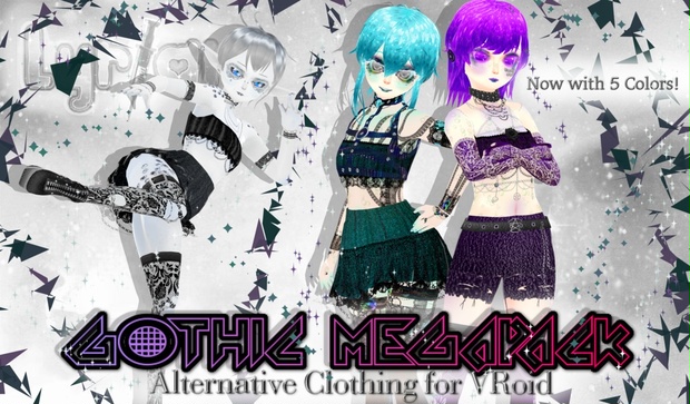 Gothic Attire [Alternative Outfits & Textures for VRoid] - More by ...