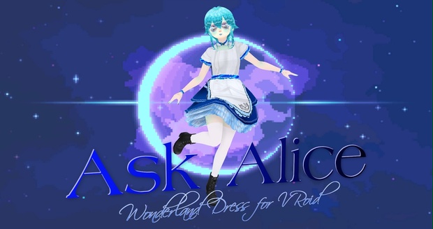 Ask Alice [WonderLand Dress for VRoid] - More by CrystineLucarnia - BOOTH