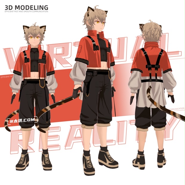 Cat Man/オリジナル3Dモデル - taiqi - BOOTH