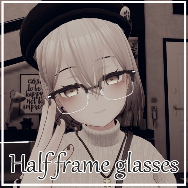 half frame glasses - TM# - BOOTH