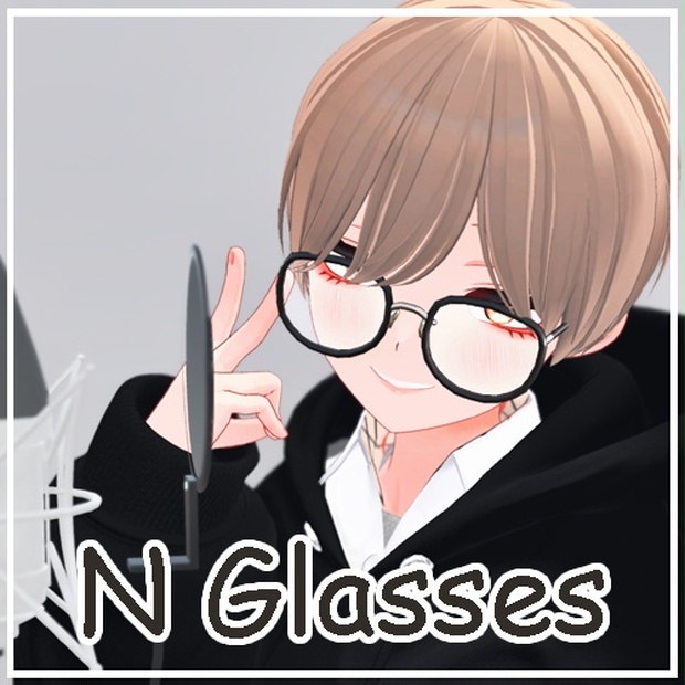 [VRC]N Glasses - TM# - BOOTH