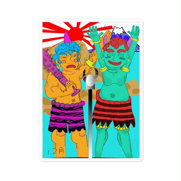 ステッカー「鬼の漫才」 - Cherish - BOOTH