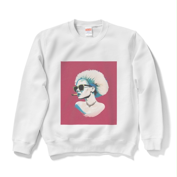 スウェット「葉巻を吸う女」 - Cherish - BOOTH