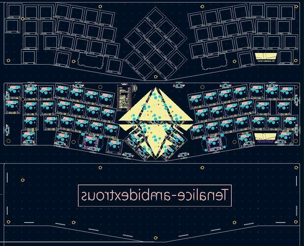 Tenalice-ambidextrous v2 図面データ(SVG) - Cerbekos-keyboard - BOOTH