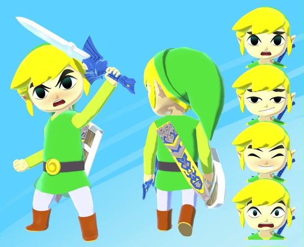 Toon Link (Wind Waker) Vtuber - Potterzilla - BOOTH