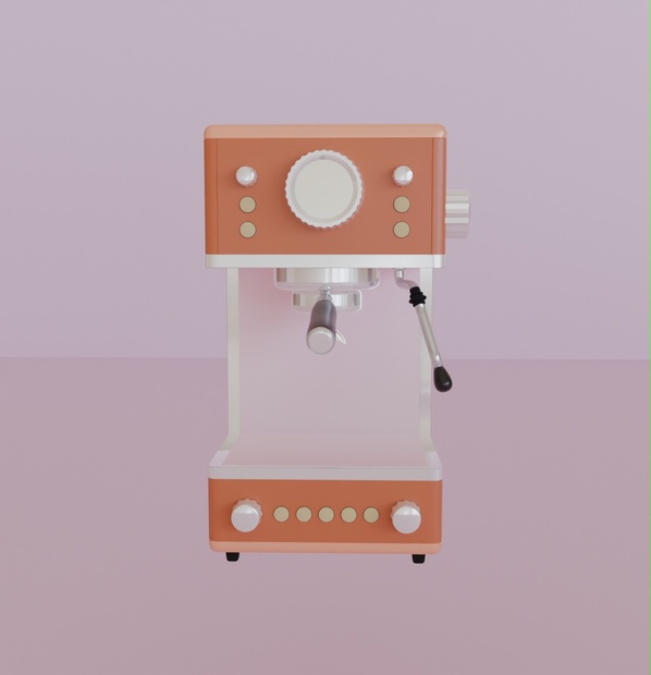 【Blender】かわいいエスプレッソマシン kawaii espresso machine【VRChat】 - BlenderEffect ...