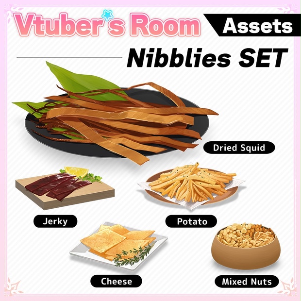 Nibblies set [VTuber Assets] - Usanekomemory-EN- - BOOTH
