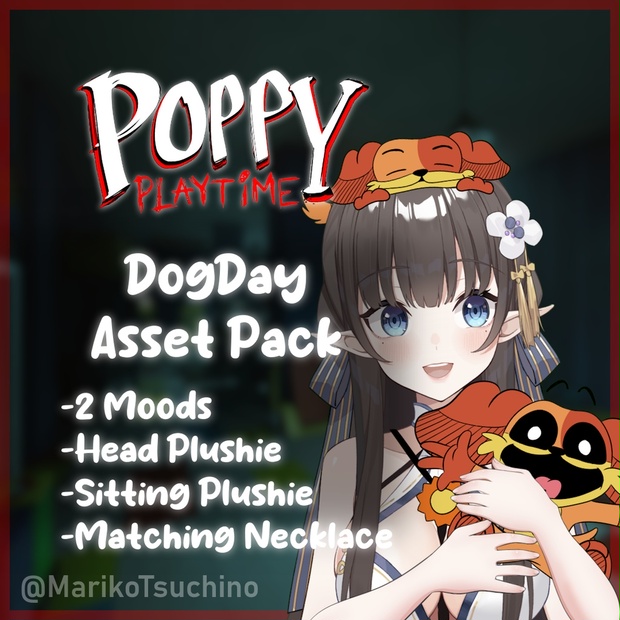 Poppy Playtime DogDay VTuber Asset Pack - Mariko Tsuchino - BOOTH