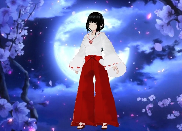 Kikyo Vroid Character -3D Model (vroid +vrm file) - CatArtistry🐾🐱 - BOOTH