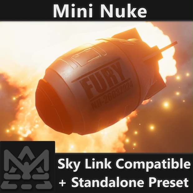 Mini Nuke for VRChat [パーティクルFX, Sky Link 適合] - kyrowovrc - BOOTH