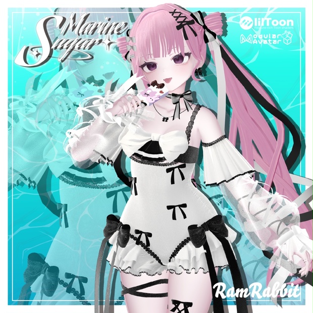 【9アバター対応】Marine Sugar【VRChat】 - Ram Rabbit - BOOTH