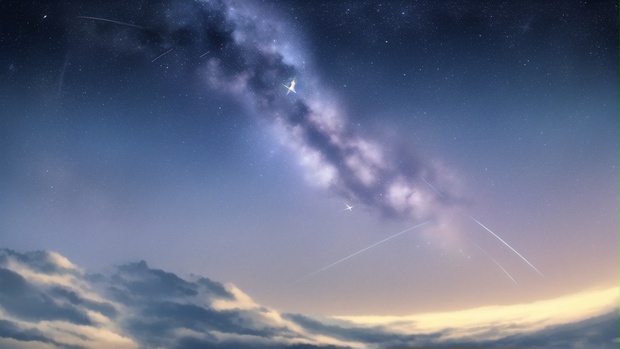 Starlit sky (17 illustrations) 星空のイラスト17枚 - nightfall-create - BOOTH