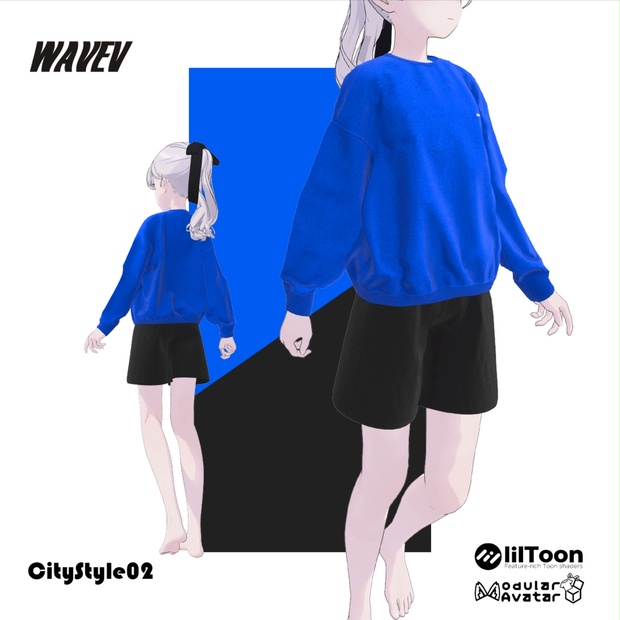 [VRC Outfit]CityStyle02（MA設定済み） - WAVEV - BOOTH