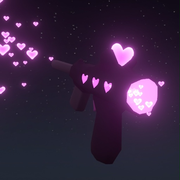 [udon vrchat] love gun with heart particle system and audio for sdk3 ...
