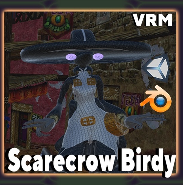 "Scare Crow Birdy" VRChat Spookality2020 Avatar by ELIXA - elixa - BOOTH