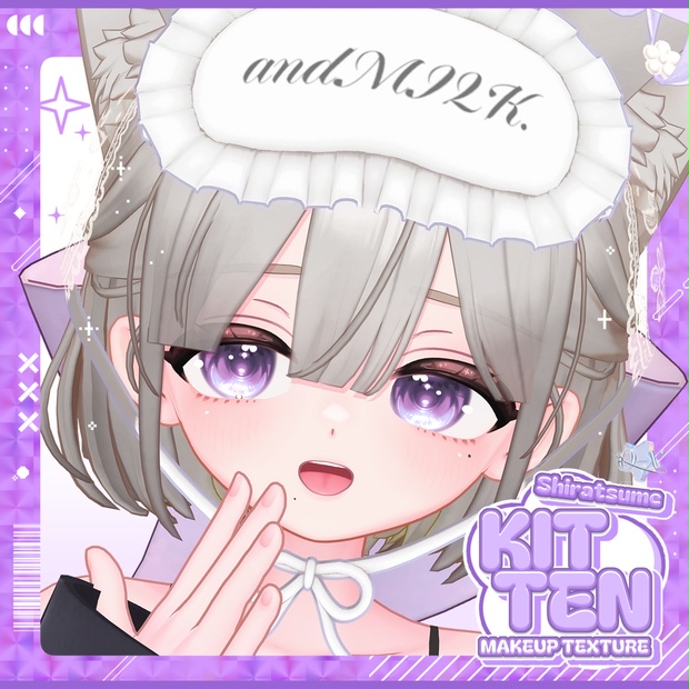 [しらつめ/Shiratsume] Kitten ~ Make up Texture + Eye Texture ~ - XO_XO - BOOTH