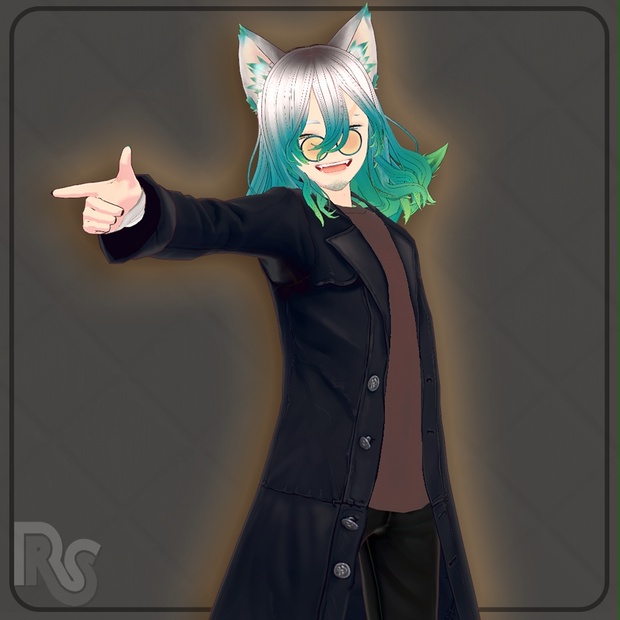 [vroid] Trench coat | Duster Jacket | Unisex multicolor | texture and ...