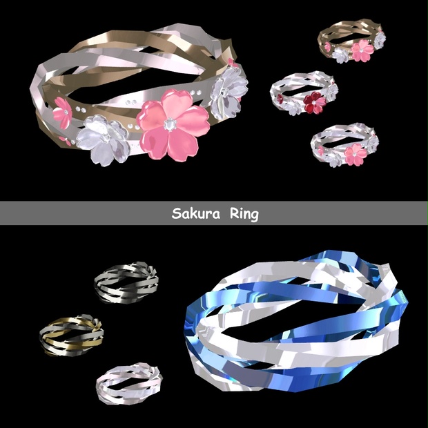 【VRC想定】Sakura Ring -桜リング- - LLL - BOOTH