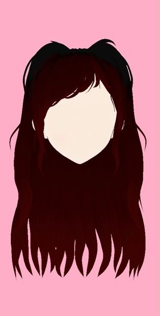 VTuber向け バーチャルYouTuber 配信用 Long overall two ponytails hair preset vroid ...