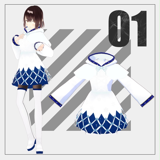 雪服(snow wear)【VRoid】 - tokinobox - BOOTH