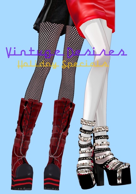 PlaidPunk Rave Boots and Punk Studded Platforms Vintage Punk ...