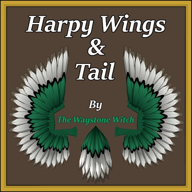 Harpy Wings & Tail for VRChat - Waystone Witch's Emporium of Simple ...