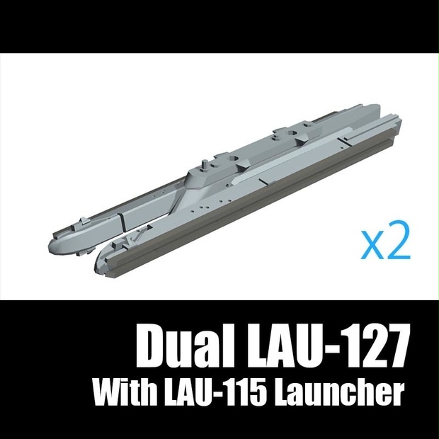 LAU115+127 デュアルランチャーx2set [1/144scale] - Mach3 Models - BOOTH