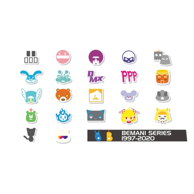 BEMANI SERIES1997-2020 ICカードステッカー - 203 - BOOTH