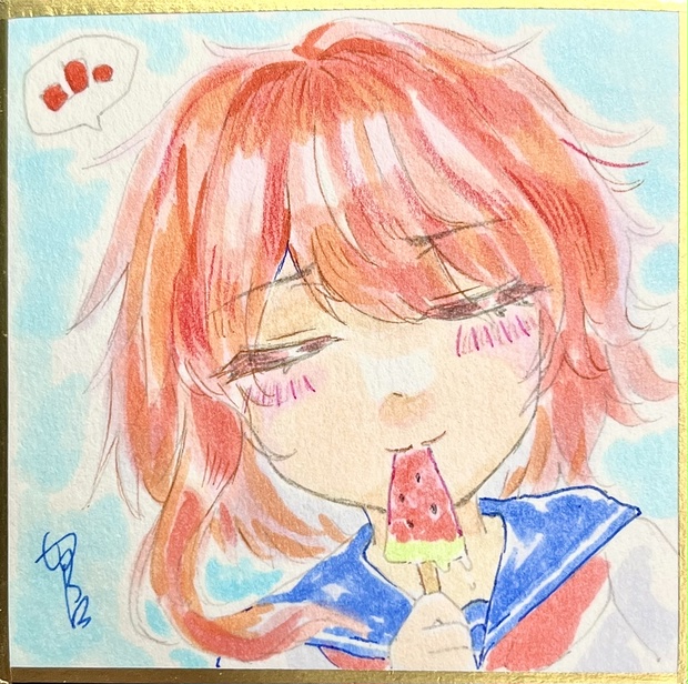 mknkm ガールズ豆色紙⑦ - きんぎょの鉢植は架空逸話に乗っ取られました。 - BOOTH