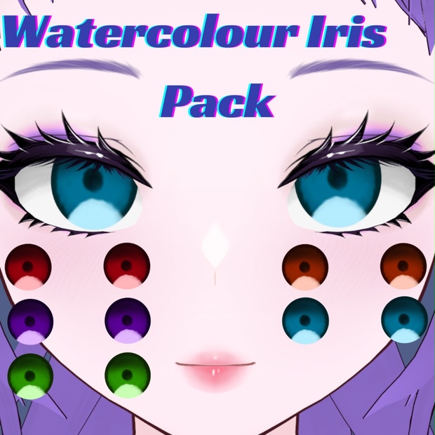 Water color Vroid iris pack - Andromeda Designs - BOOTH