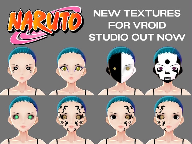 Naruto Package #2 for VRoid Studio - RainUnderMyEyes - BOOTH