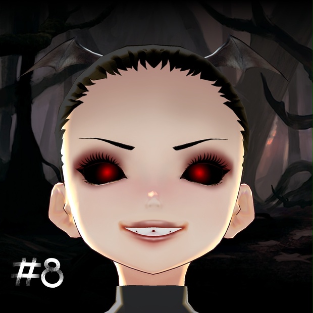 #8 ~ Free Demon Eyes for VRoid Studio - RainUnderMyEyes - BOOTH