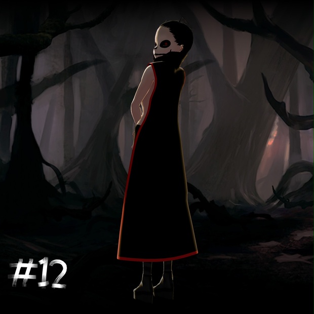 #12 ~ Free Vampire Cape for VRoid Studio - RainUnderMyEyes - BOOTH