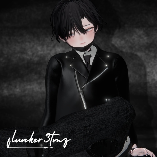 leather jacket【VRChat】 - flunker3tmz - BOOTH